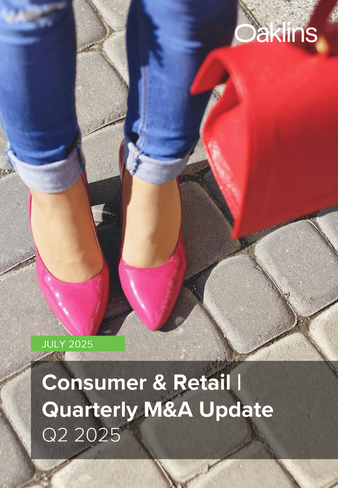 Consumer & Retail | Quarterly M&A Update | Q2 2025 | Oaklins Germany: Mid-market M&A and ...